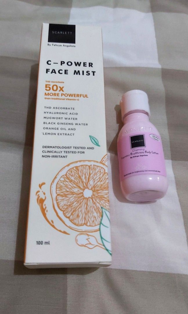 Scarlett C-Power Face Mist (FREE scarlett charming body lotion 30ml ...