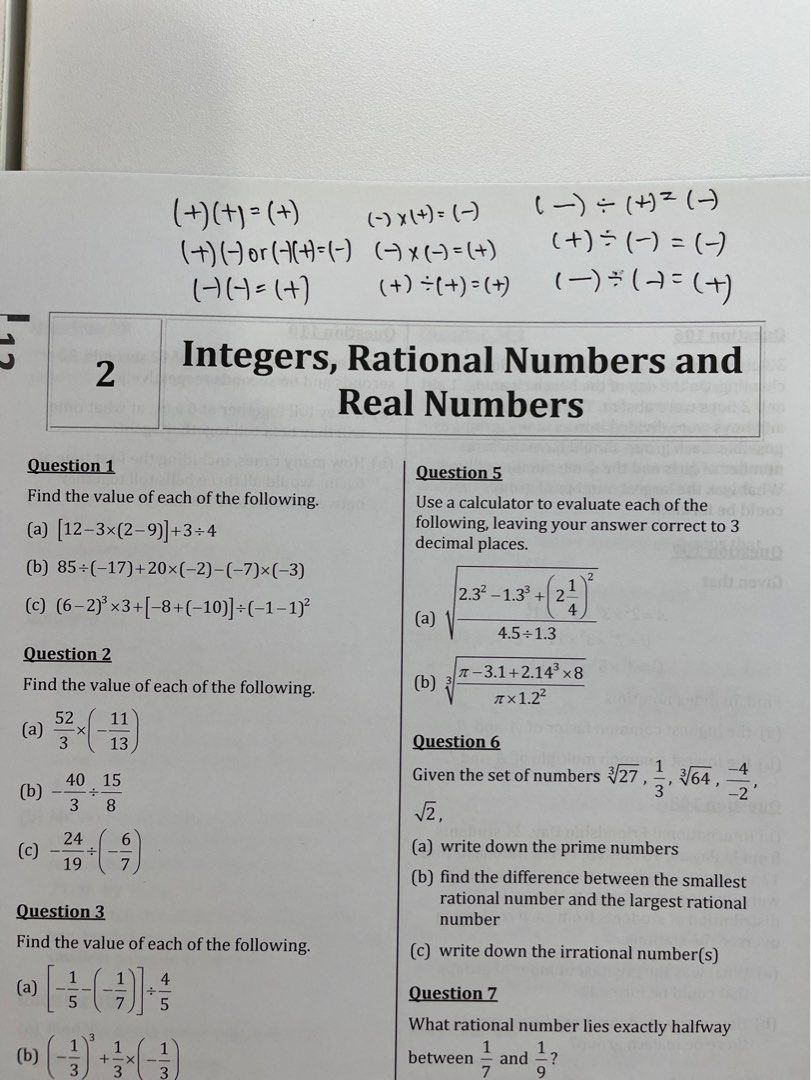 Secondary 1 The Most Comprehensive Mathematics Exam Package Maths ...