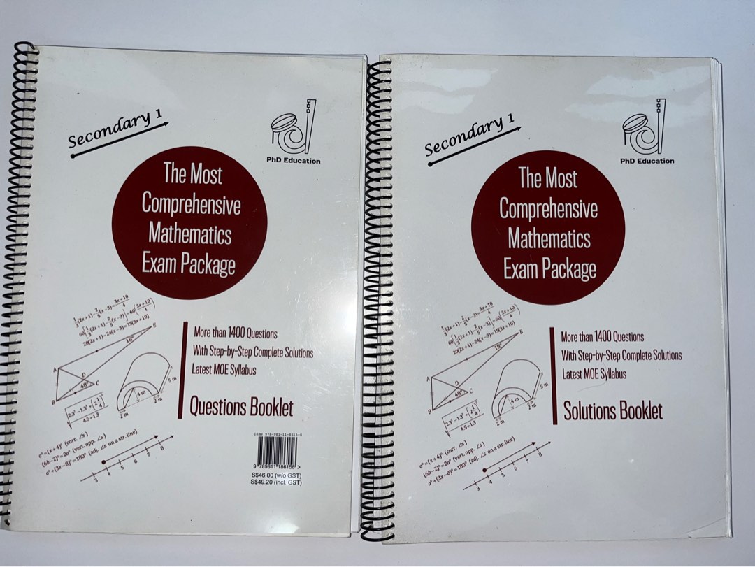 Secondary 1 The Most Comprehensive Mathematics Exam Package Maths ...