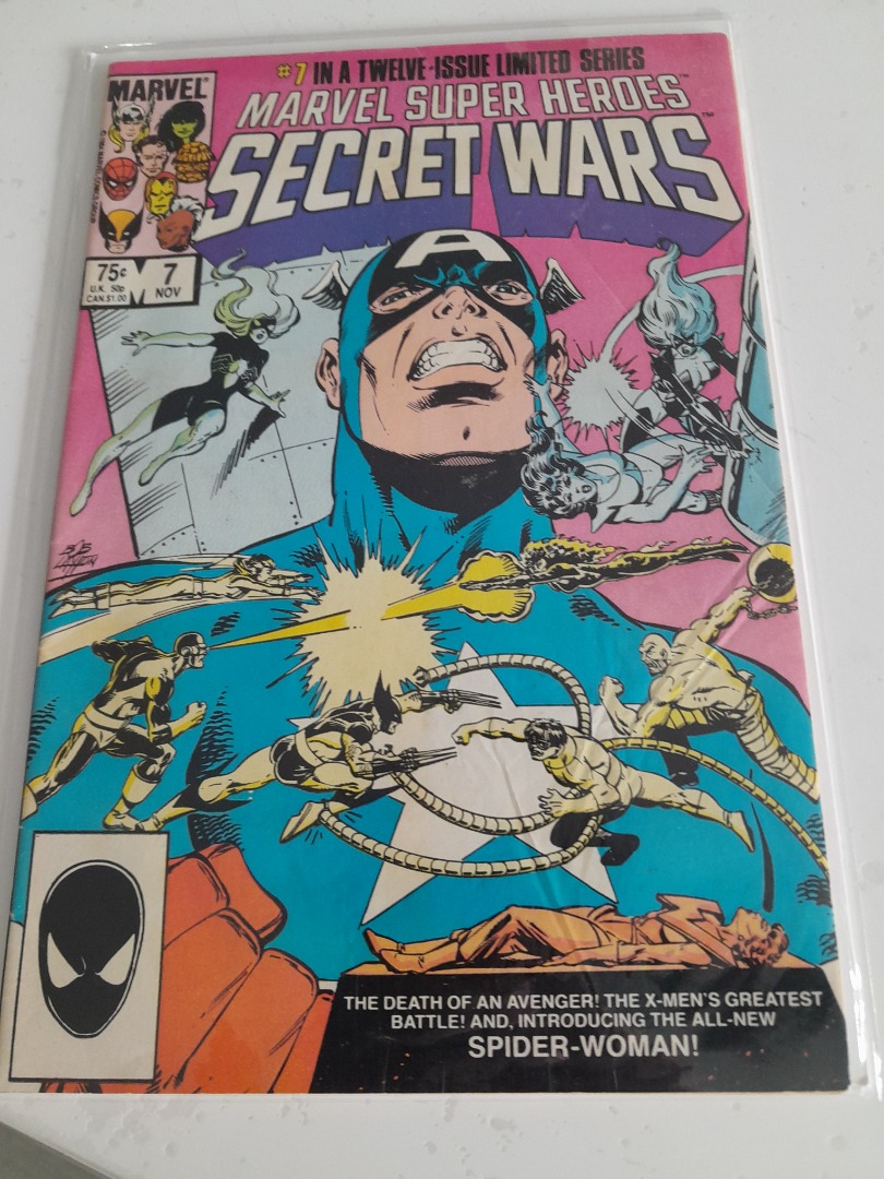 Secret Wars #7 First Appearance of Julia Carpenter Madame Web, Hobbies ...