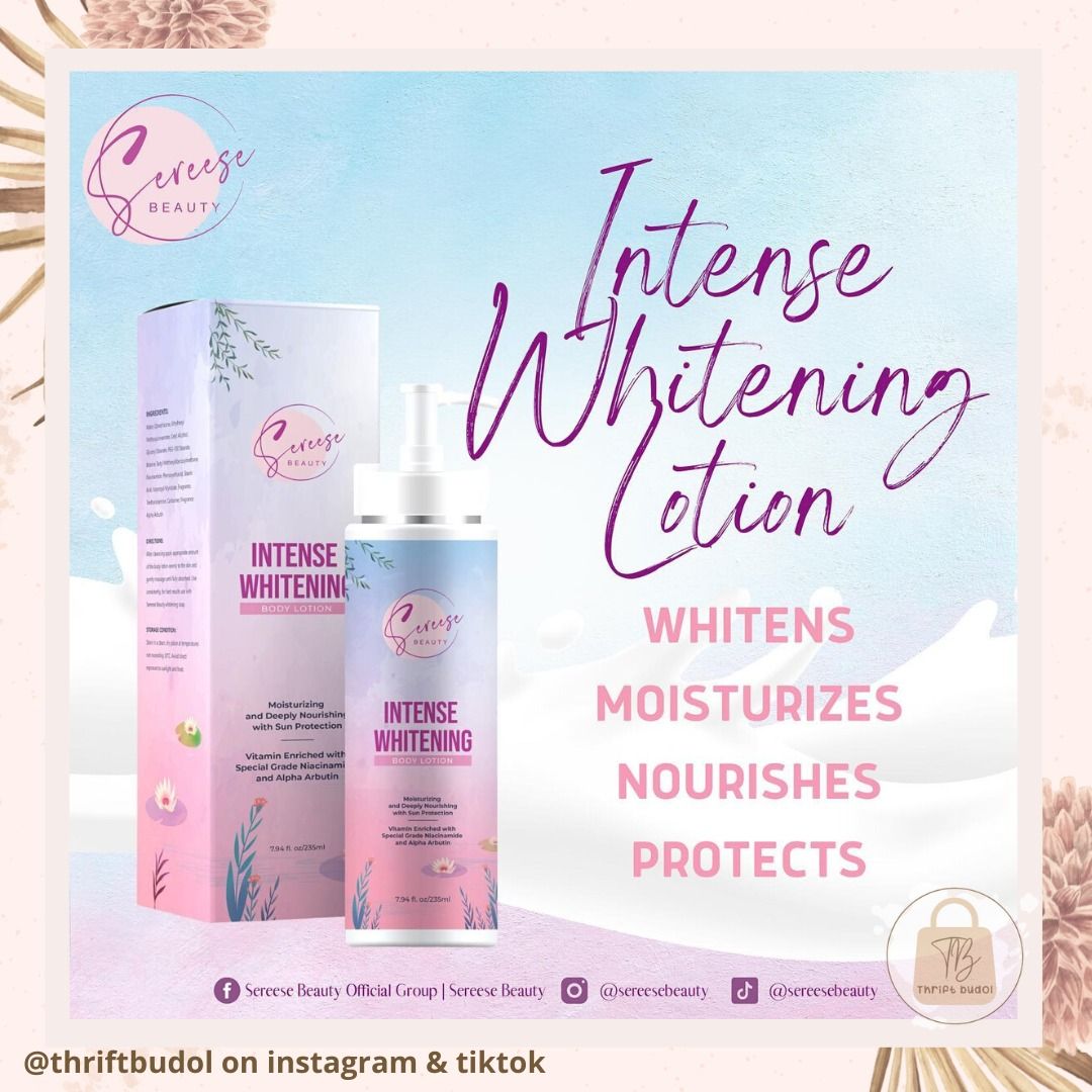 Sereese Beauty Intense Whitening Body Lotion (With FREEBIE), Beauty ...