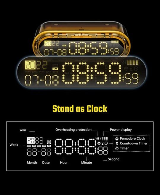 Shargeek Capsule Gravity Digital Clock Timer, Mobile Phones & Gadgets, Mobile & Gadget ...