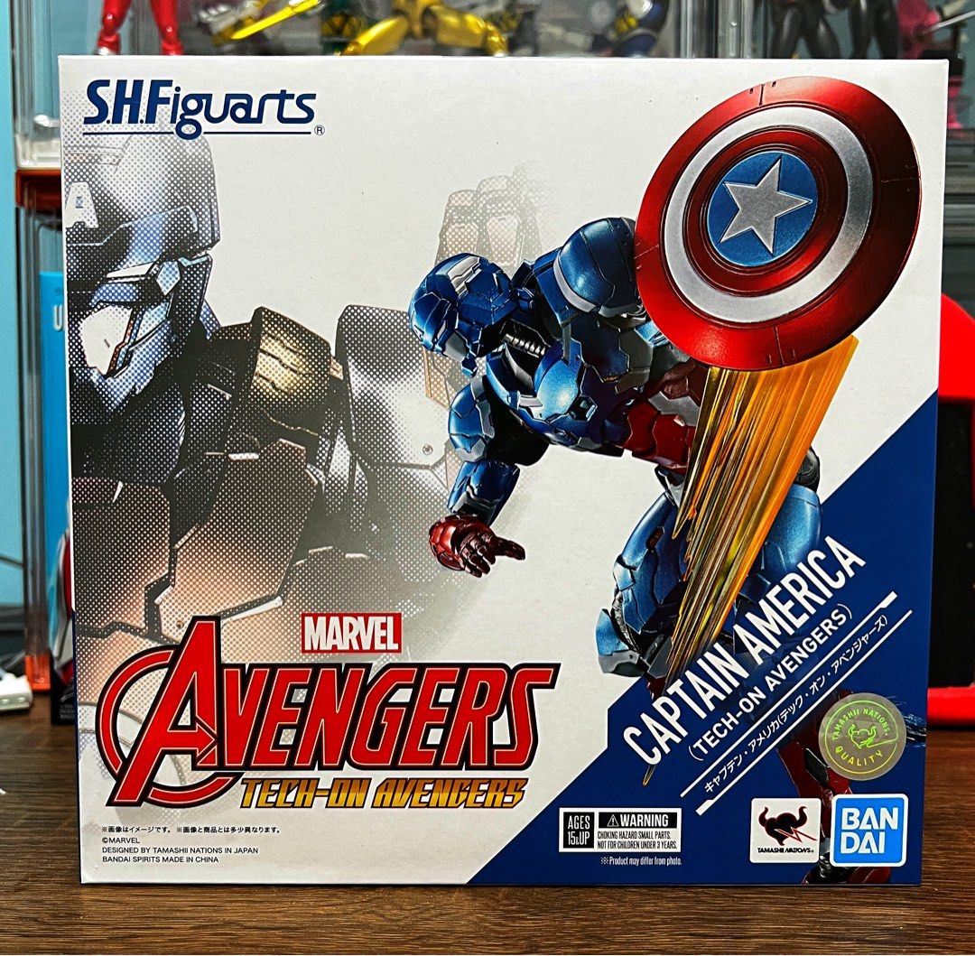 S.H.Figuarts Captain America Tech On Avengers Marvel Avengers Tech On ...