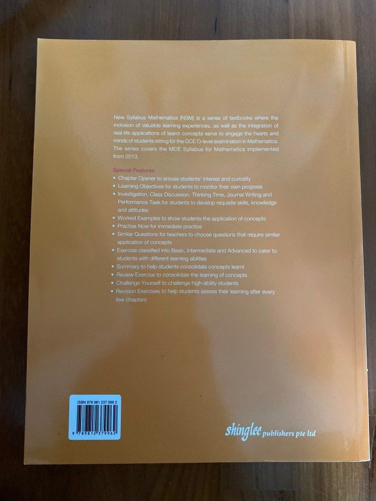 Shing Lee New Syllabus Mathematics 4, Hobbies & Toys, Books & Magazines ...
