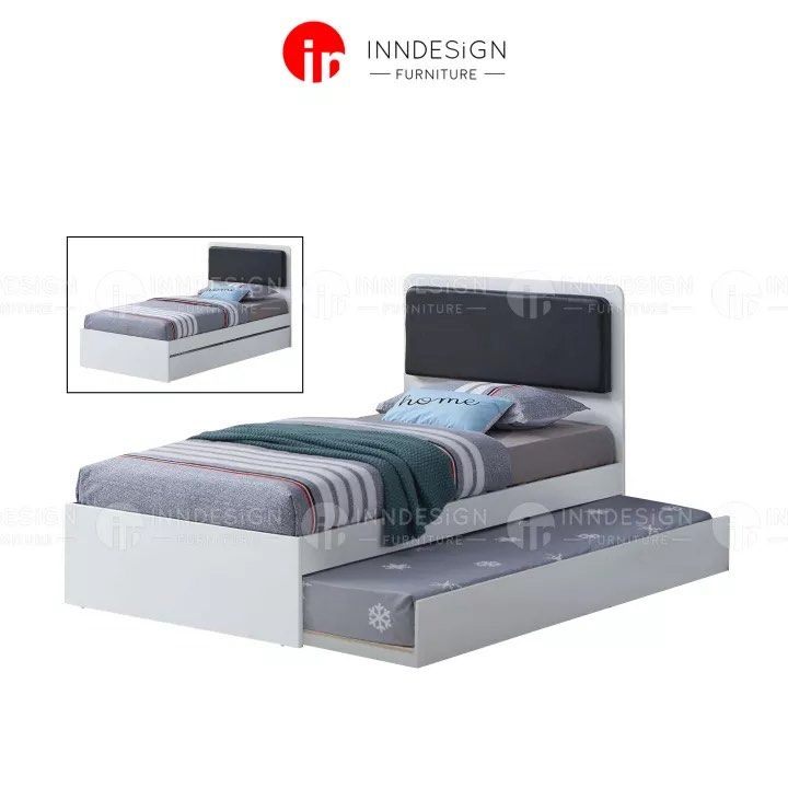 single / super single Size Bed Frame / wood bed / fully assembled ...