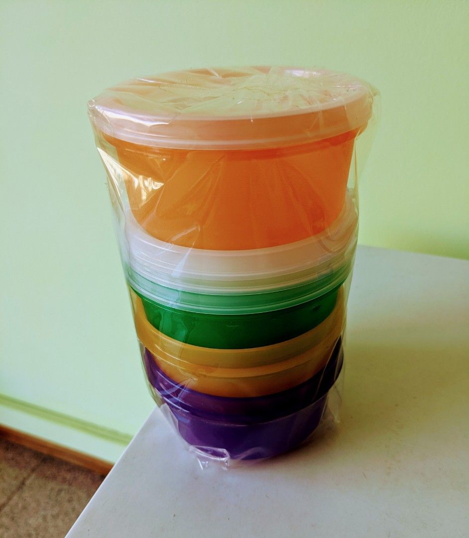 Tupperware Small Round Containers, Furniture & Home Living, Kitchenware ...