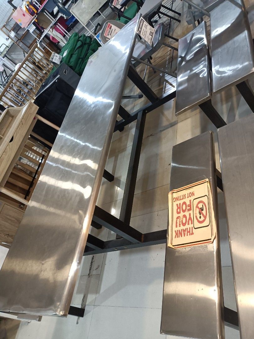 stainless steel pantry table as is, Furniture & Home Living, Outdoor ...