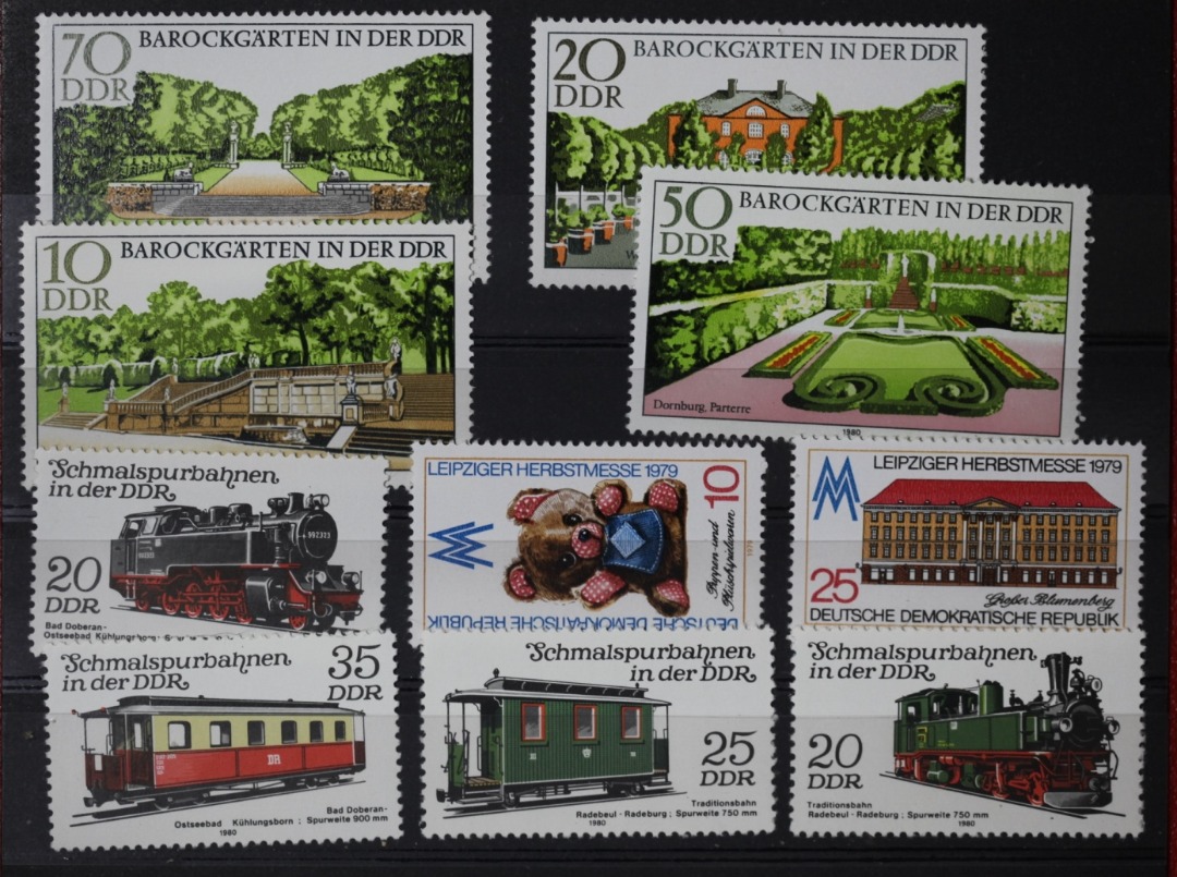 East Germany Stamp Set for 100 (Lot A | Set#10), Hobbies & Toys ...