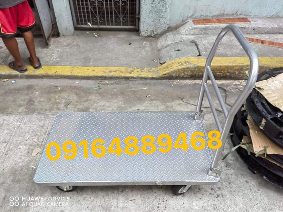 Steel Platform Push Cart Commercial And Industrial Construction Tools