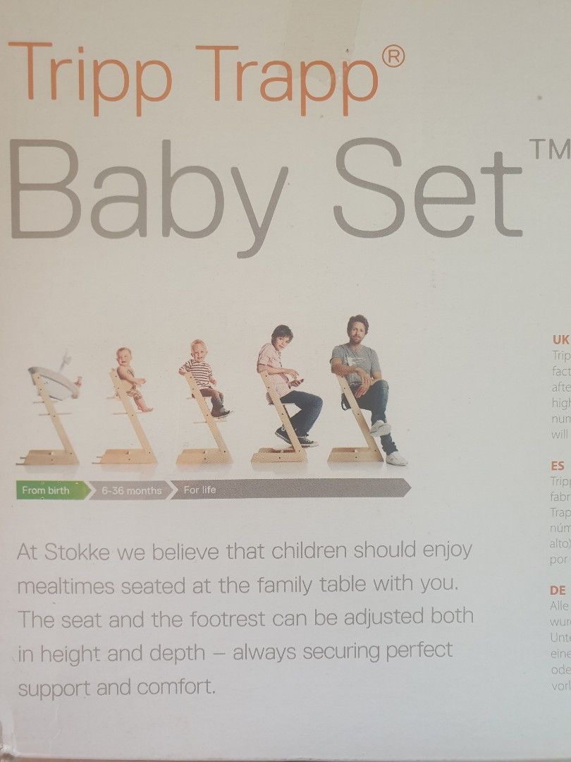 Stokke Tripp Trapp Baby Set (Green color), Babies & Kids, Baby Nursery & Kids Furniture, Kids ...