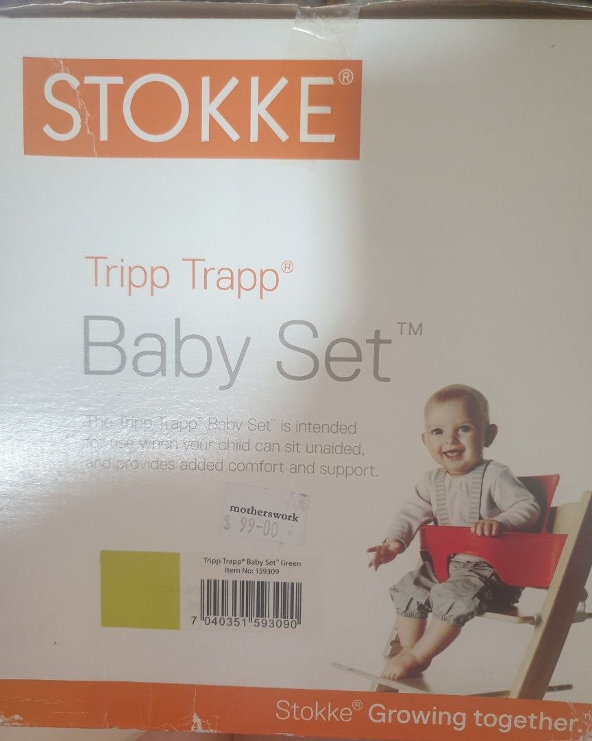 Stokke Tripp Trapp Baby Set (Green color), Babies & Kids, Baby Nursery & Kids Furniture, Kids ...