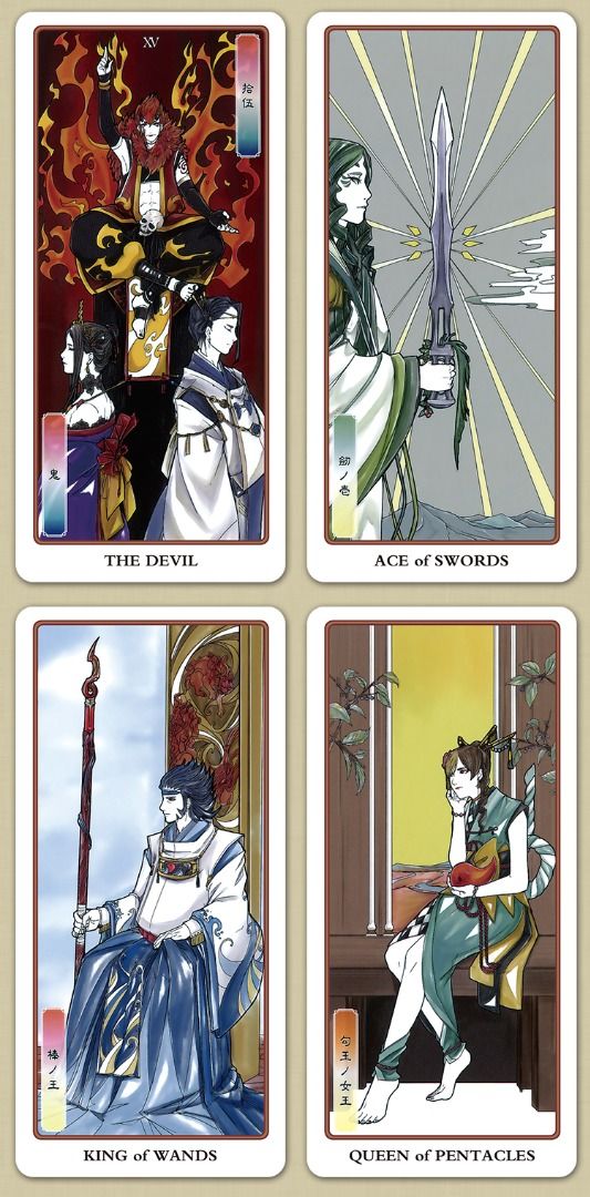 Tarot Cards - Japanese Myth Tarot Full Deck 日本神话罗塔牌 (China version ...
