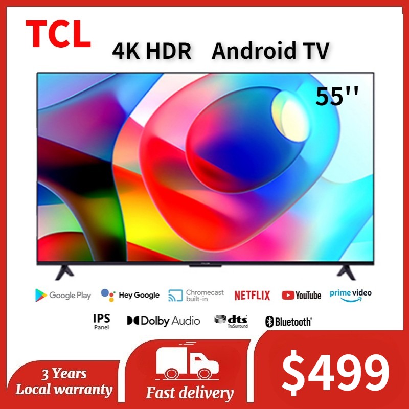 TCL FFALCON 55 inch 4K HDR Smart Android TV, TV & Home Appliances, TV ...