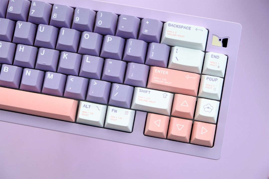 Timeless Violet Keycaps | Cherry Profile | PBT Dye-Sub | Royal Kludge ...