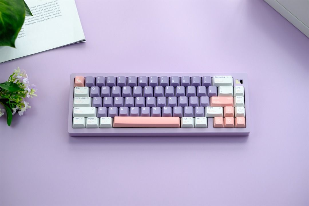 Timeless Violet Keycaps | Cherry Profile | PBT Dye-Sub | Royal Kludge ...