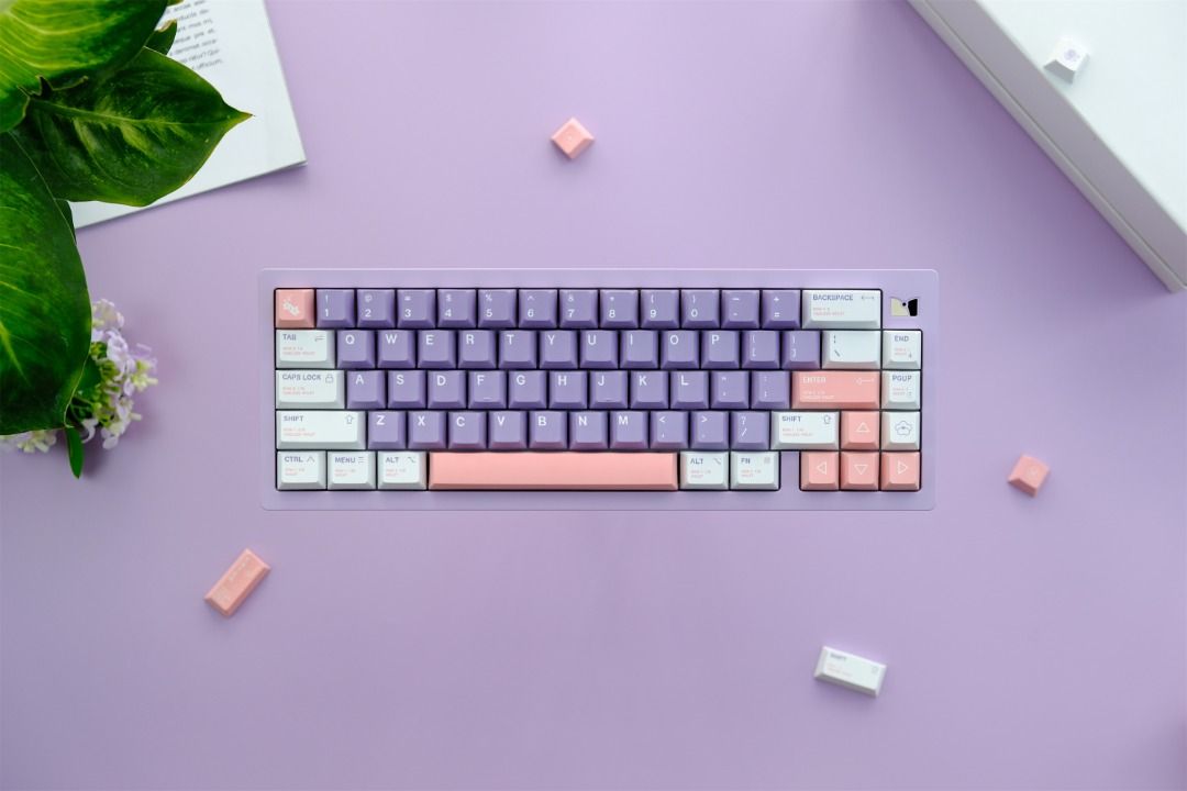 Timeless Violet Keycaps | Cherry Profile | PBT Dye-Sub | Royal Kludge ...