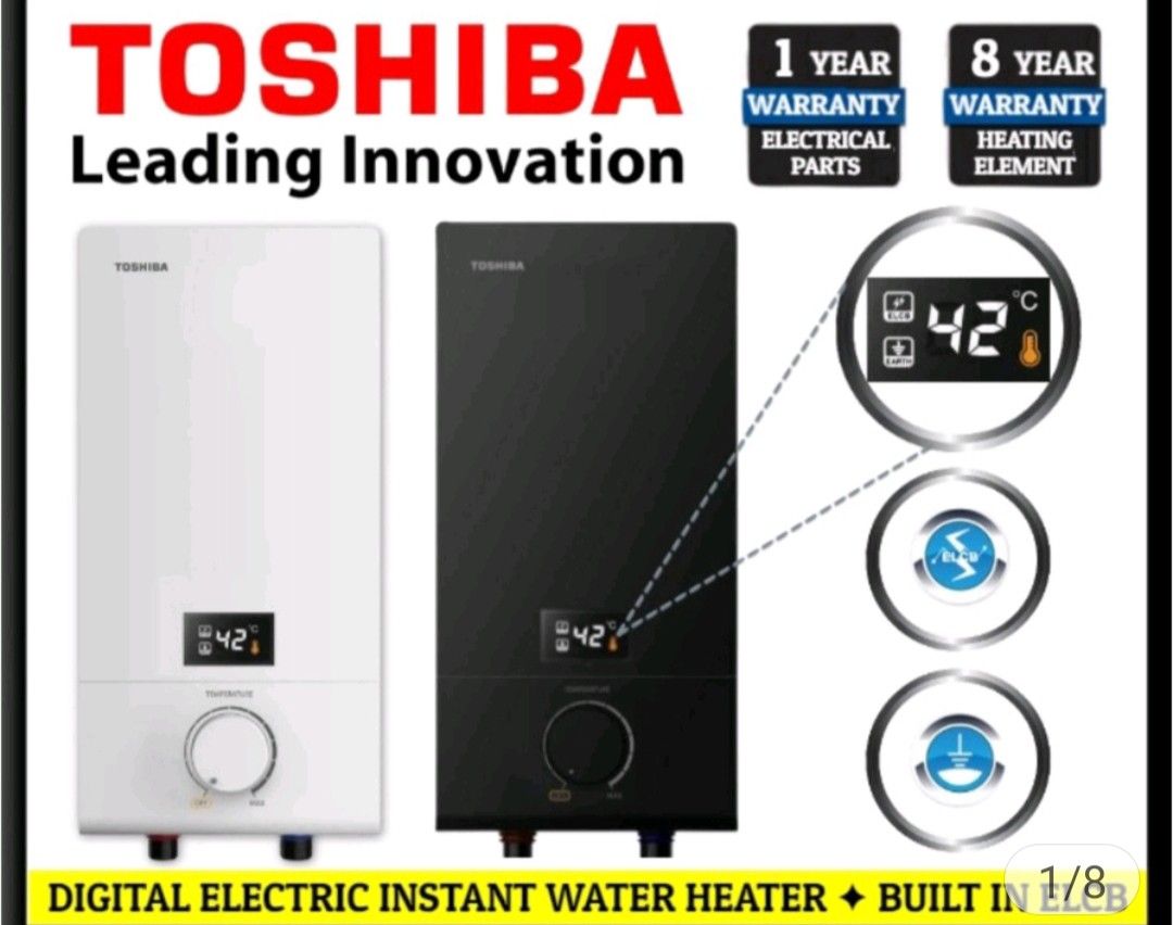 Toshiba Black instant heater, TV & Home Appliances, Water Heater ...