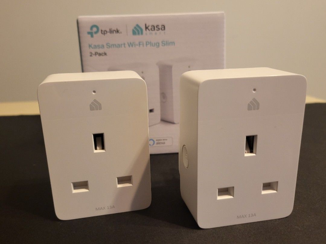 TP-LINK Kasa Smart Wi-Fi Plug Slim 2-Pack with warranty, TV & Home ...