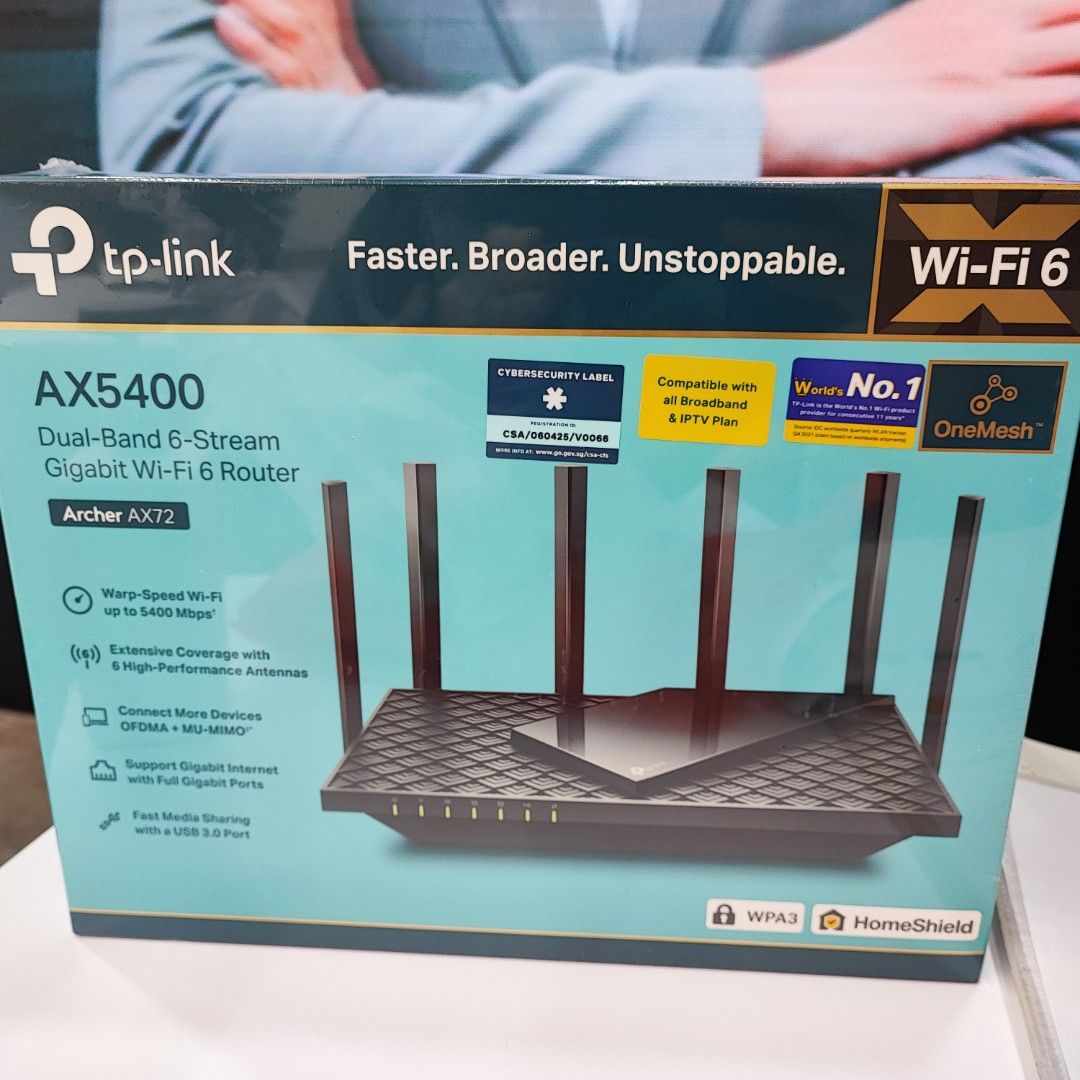 TP-Link Wifi6 Router AX5400, Computers & Tech, Office & Business ...