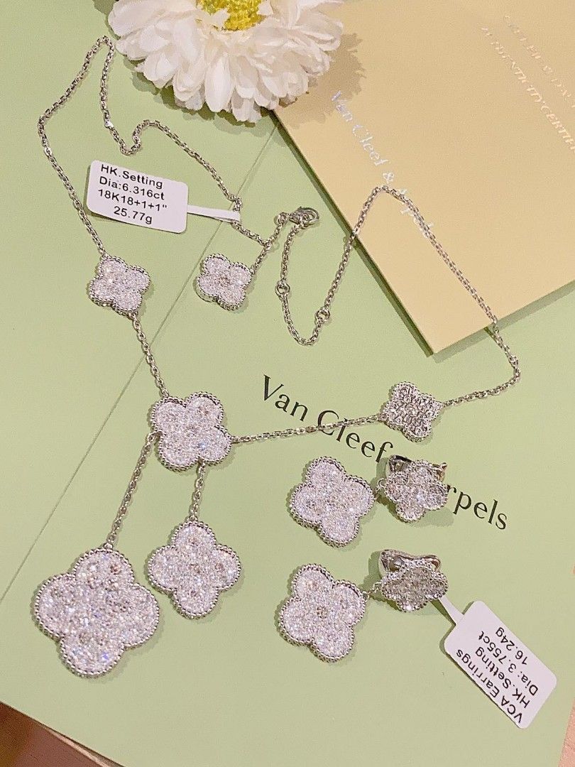 VCA Diamond Set Wg Hk Setting, Men's Fashion, Watches & Accessories ...