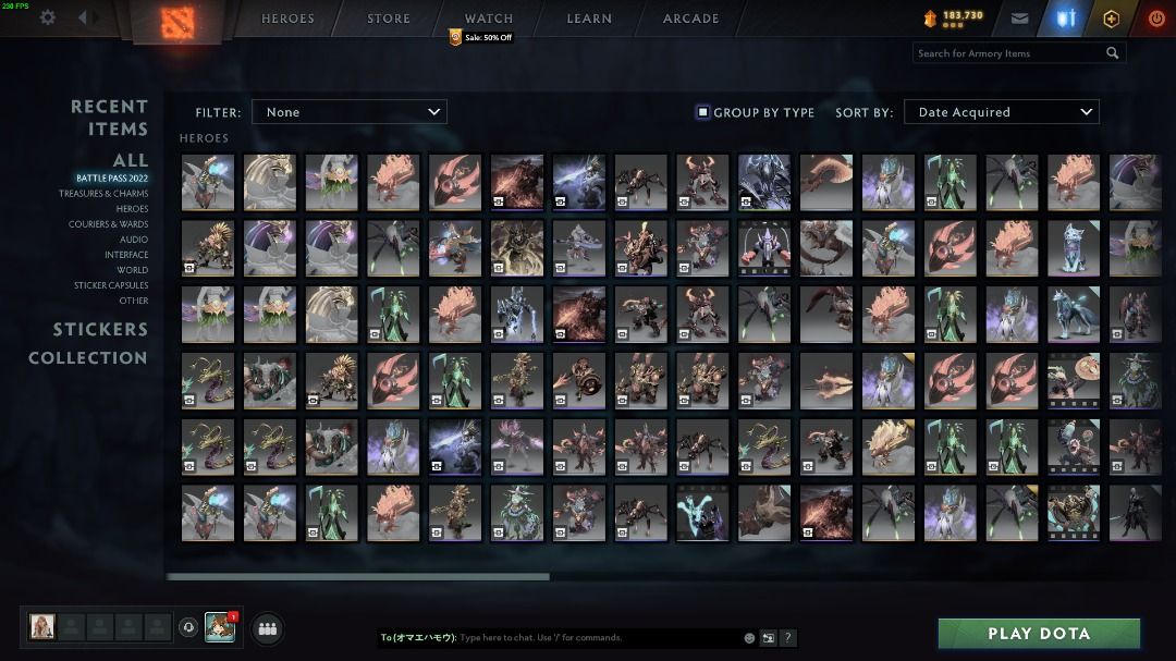 VERY RARE Molten Bore - Mars set Dota 2 the International battle pass ...
