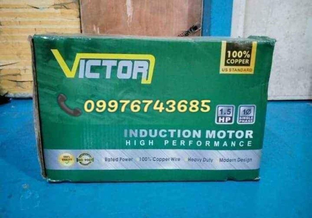 VICTOR 1HP-5HP Electric / Induction Motor, Pure Copper, Commercial ...