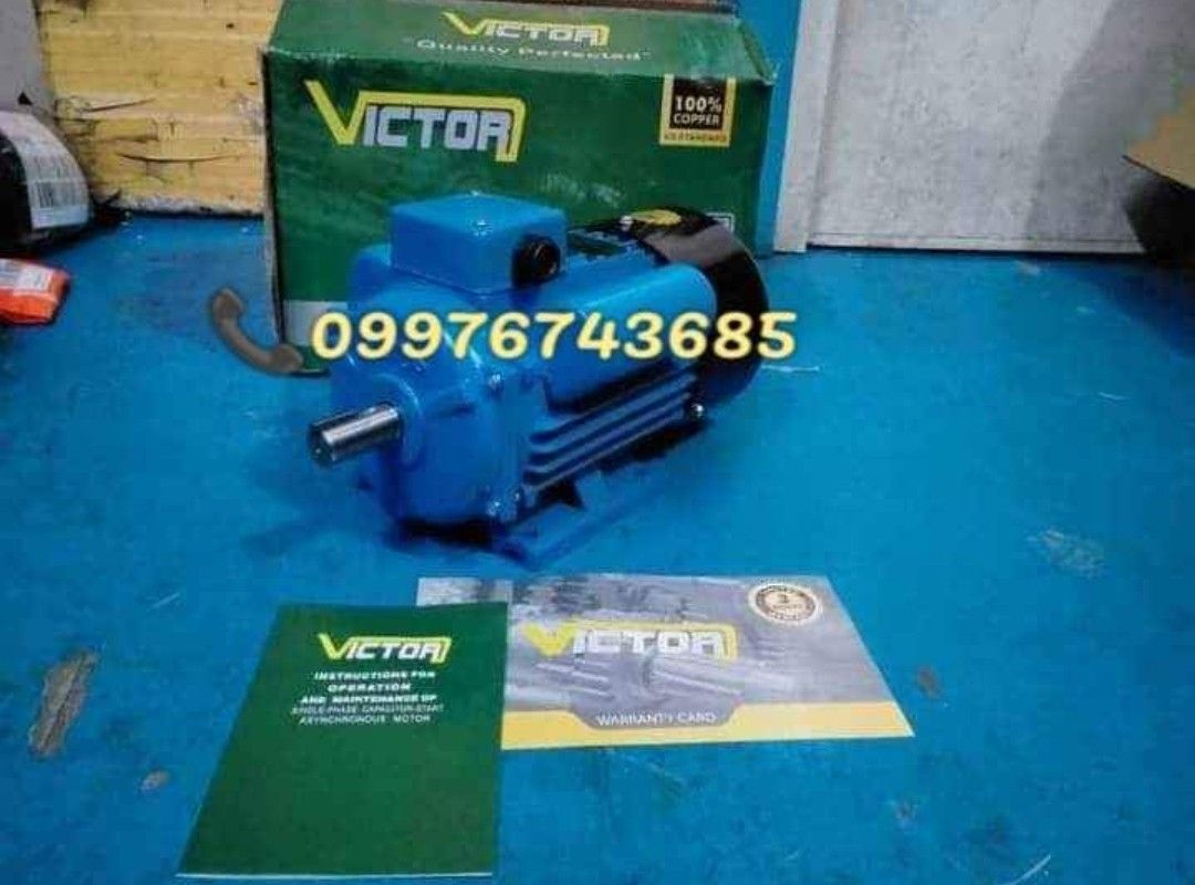 VICTOR 1HP-5HP Electric / Induction Motor, Pure Copper, Commercial ...