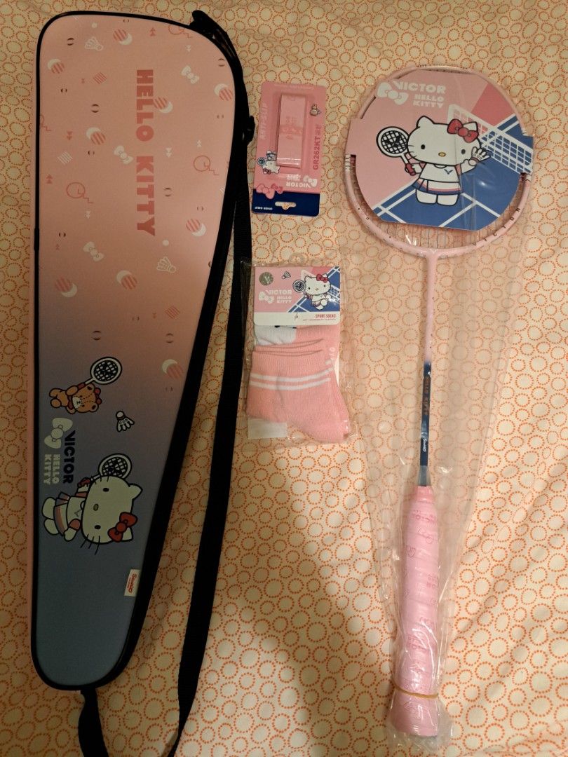 Victor Limited Edition Hello Kitty Thruster TK-KT/1 4UG5, Sports Equipment, Sports & Games ...