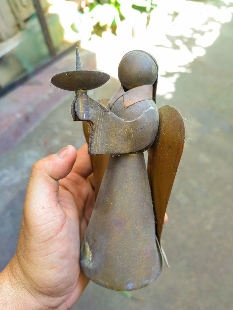 Vintage Bronze Copper Angels Altar Display, Hobbies & Toys, Memorabilia ...