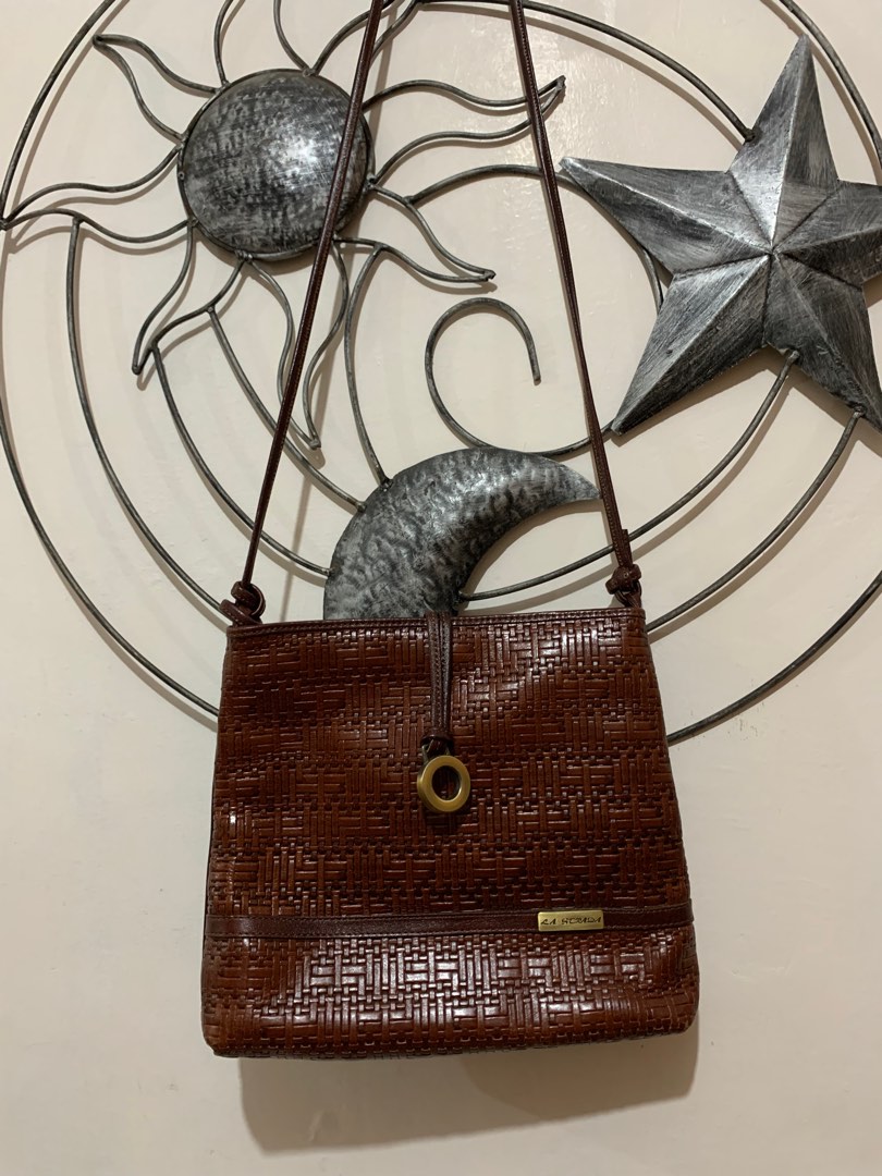 Vintage LA STRADA Genuine Leather Bag, Women's Fashion, Bags & Wallets ...