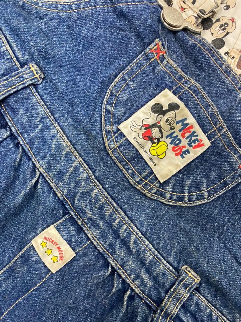 Vintage Overall mickey mouse, Babies & Kids, Babies & Kids Fashion on ...