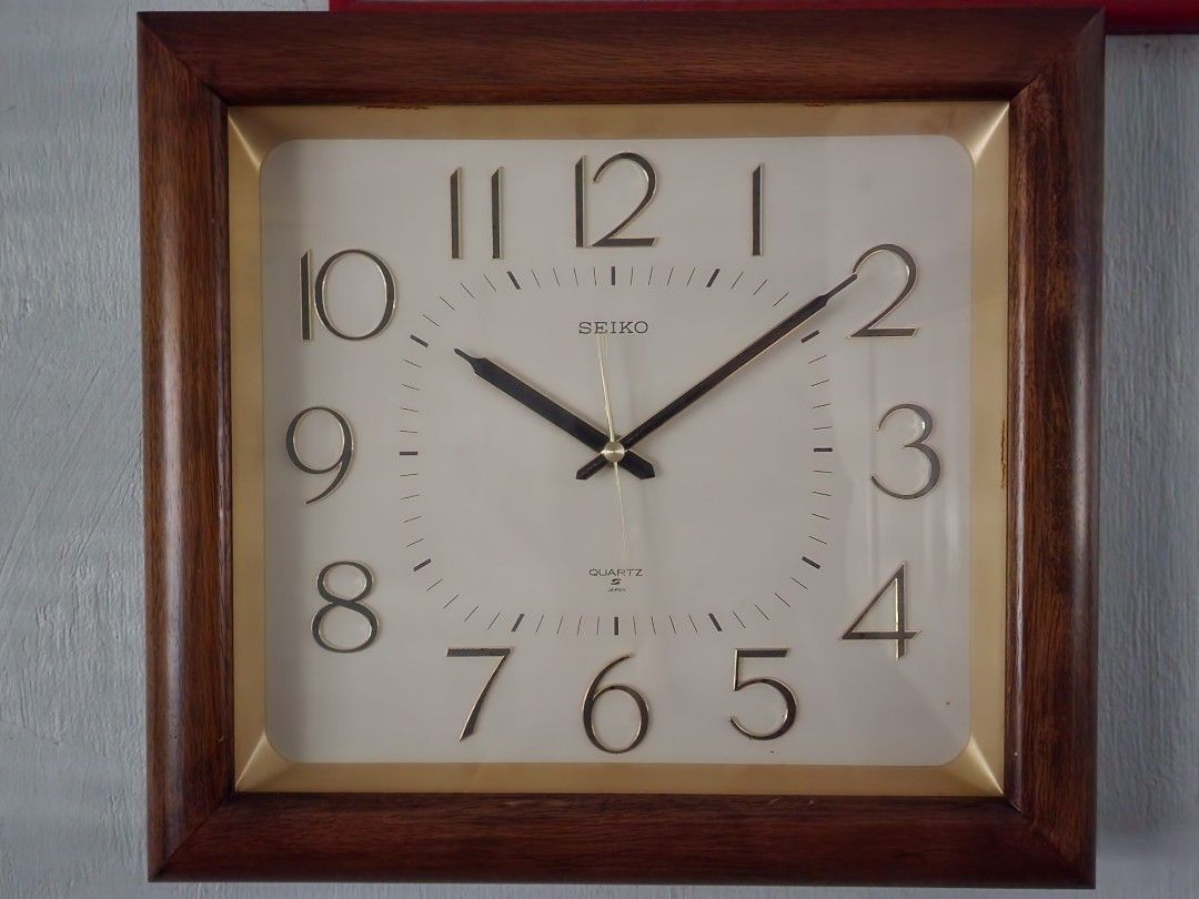 Vintage Seiko Wooden Wall Clock, Hobbies & Toys, Collectibles ...