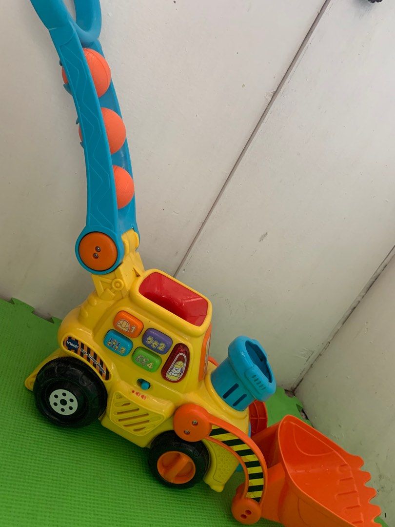 VTech Pop-a-Balls Push & Pop Bulldozer, Hobbies & Toys, Toys & Games on ...