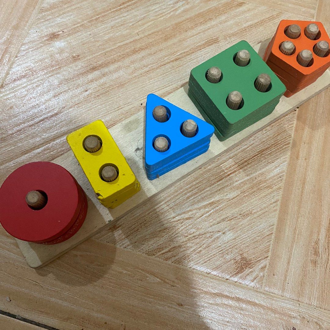 Wooden shape sorter, Hobbies & Toys, Toys & Games on Carousell