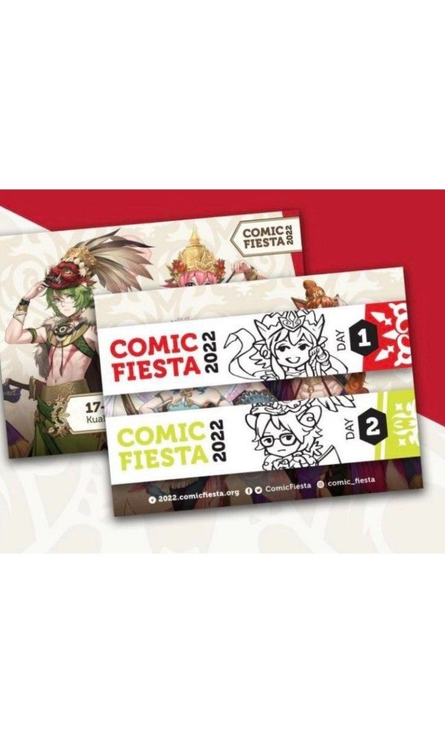 WTB Day 1 Comic fiesta tiket Rm50, Looking For on Carousell