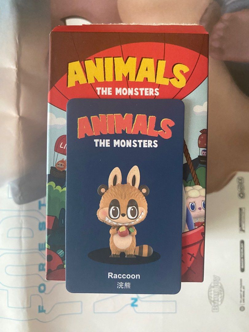 WTS PopMart Animals The Monsters - Raccoon, Hobbies & Toys, Toys ...
