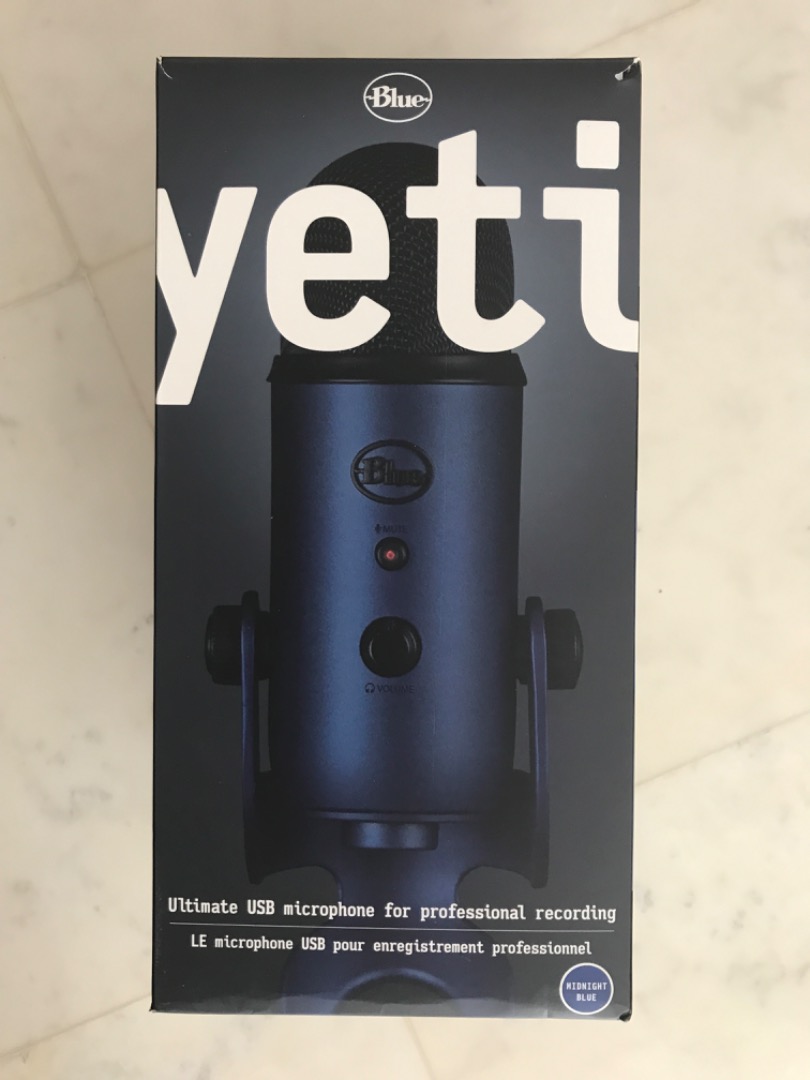 Yeti Blue USB Microphone, Audio, Microphones on Carousell