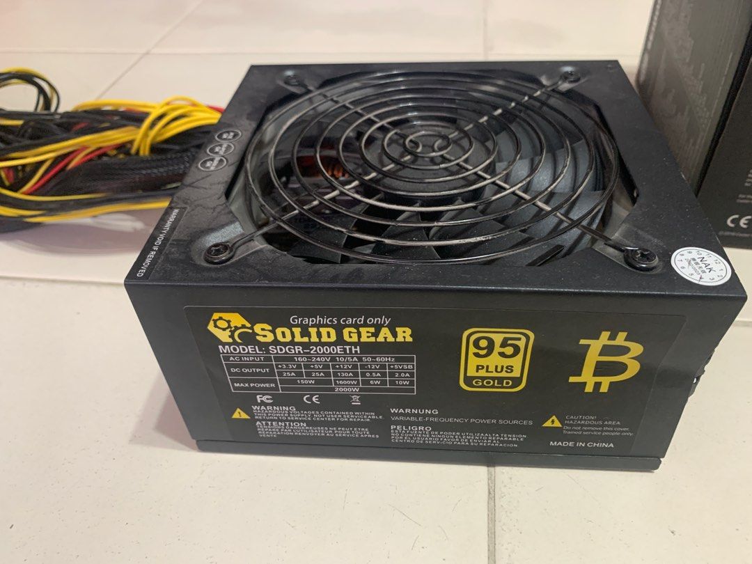 2000w Psu Power supply solid gear psu, Computers & Tech, Parts ...