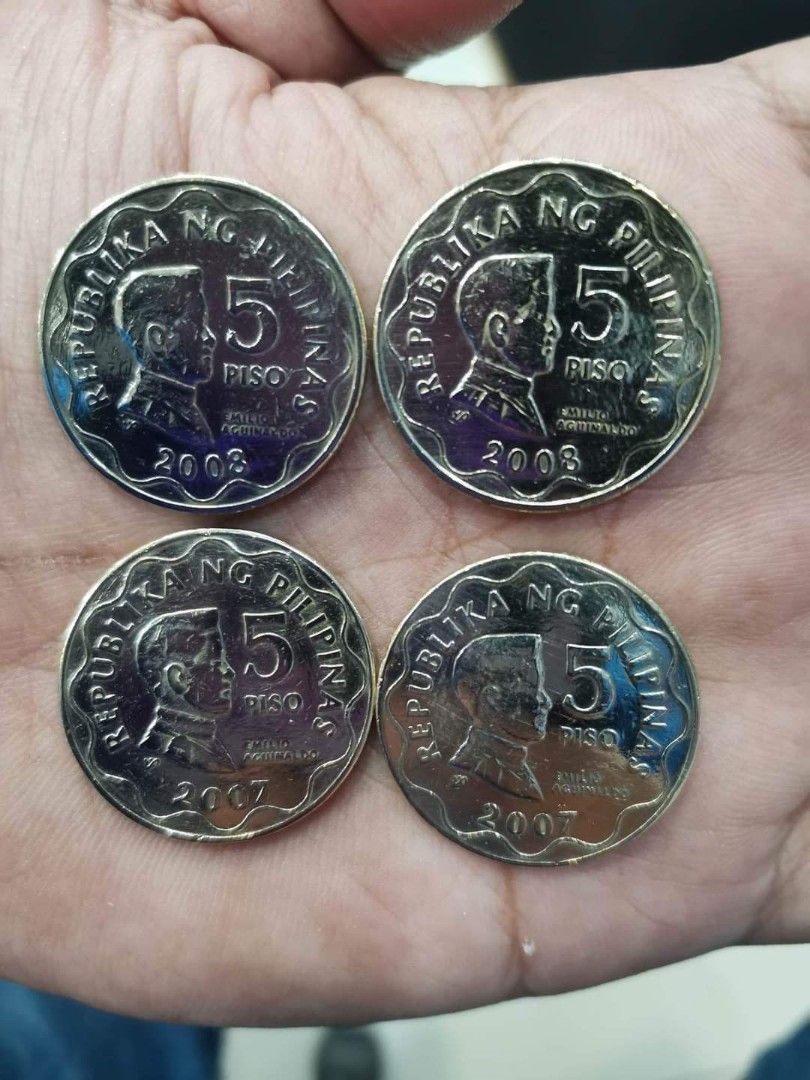 2007 and 2008 five pesos altered, Hobbies & Toys, Memorabilia ...