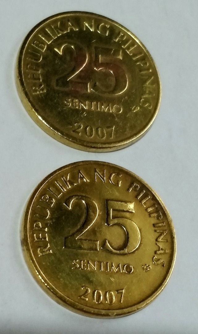 25 Sentimo BSP Coins, Hobbies & Toys, Memorabilia & Collectibles, Currency on Carousell