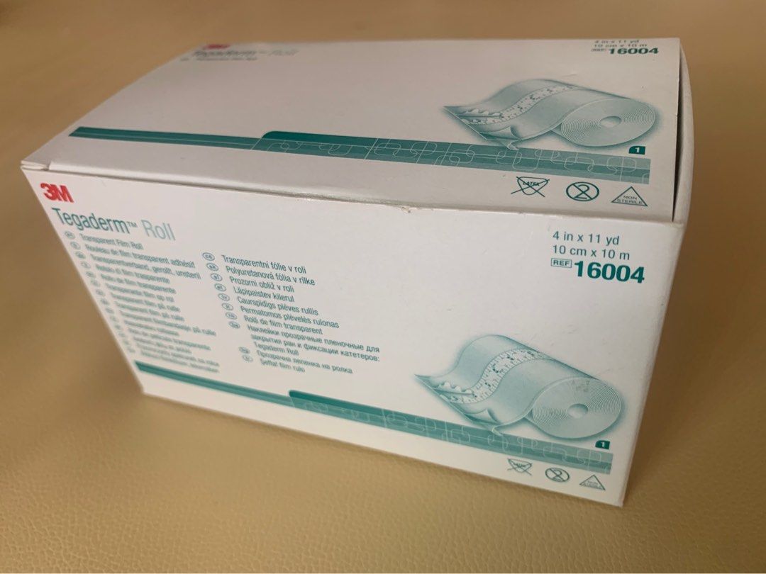 3M, Tegaderm film 10cm x 12cm, 25pcs + Tegaderm Roll 10cm x around 5m ...