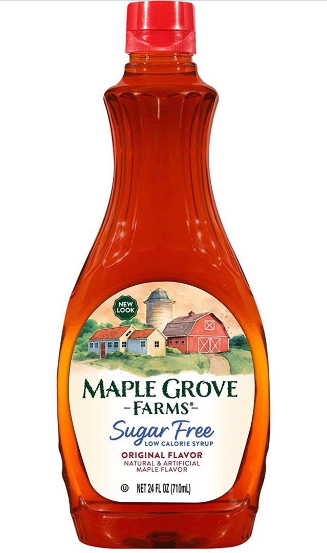 710ml Maple Grove Farms Sugar Free Maple Syrup, Food & Drinks, Packaged ...