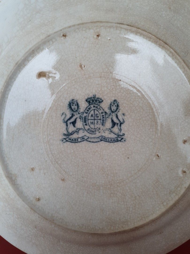 Abdol gani haji sakoor bombay England porcelain plate, Hobbies & Toys ...