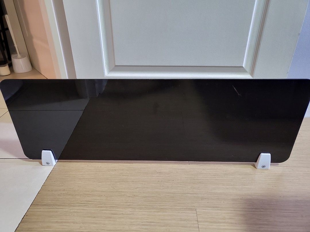 Acrylic Partition Black, Furniture & Home Living, Home Improvement ...