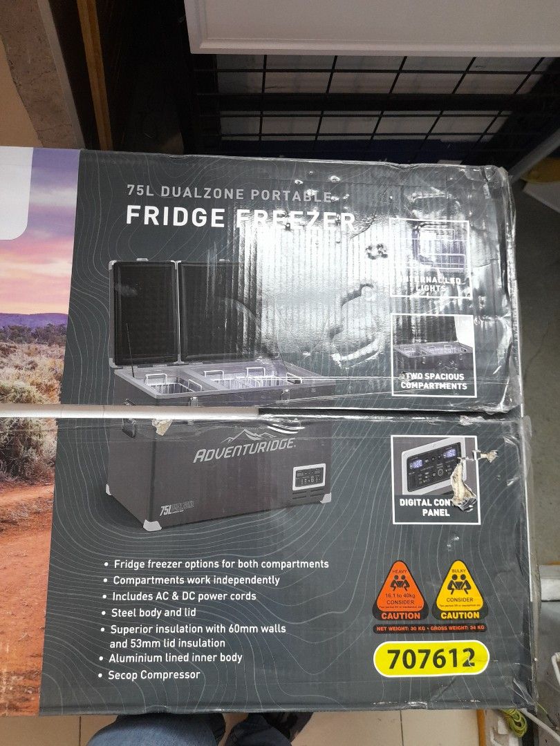 Adventuridge dual zone portanle freezer, TV & Home Appliances, Kitchen ...
