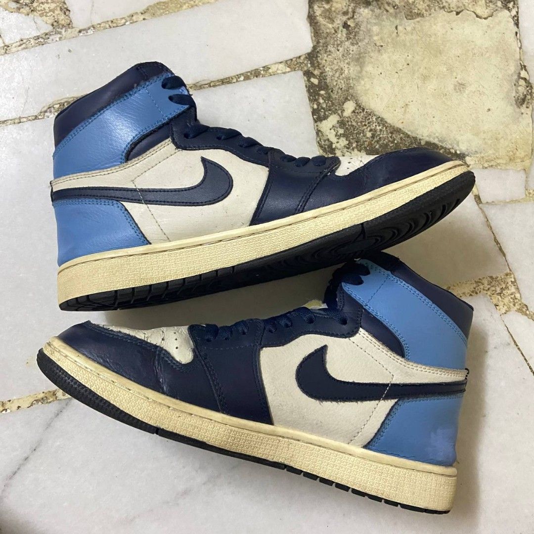 Air Jordan Nike Obsidian, Men's Fashion, Footwear, Sneakers on Carousell