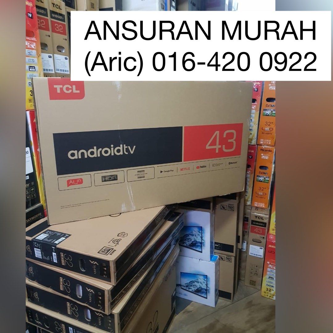 ANDROID TV ANSURAN KEDAI, TV & Home Appliances, TV & Entertainment, TV on Carousell