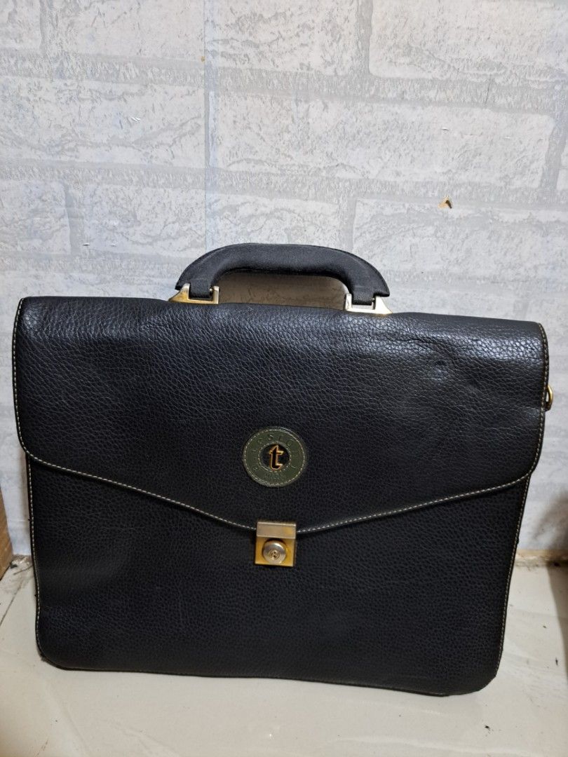 A.TESTONI Made In Italy Tas Kerja Briefcase Kulas Kulit Asli Documen ...