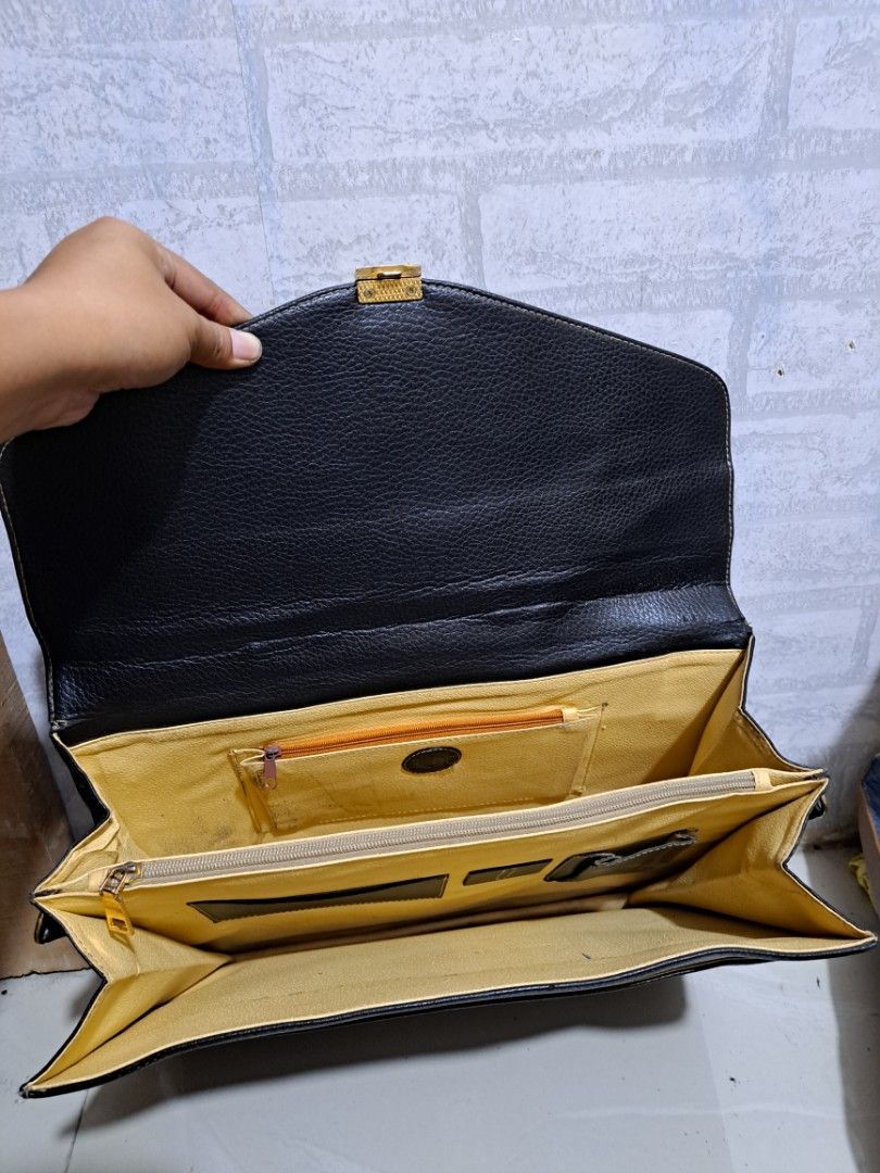 A.TESTONI Made In Italy Tas Kerja Briefcase Kulas Kulit Asli Documen ...