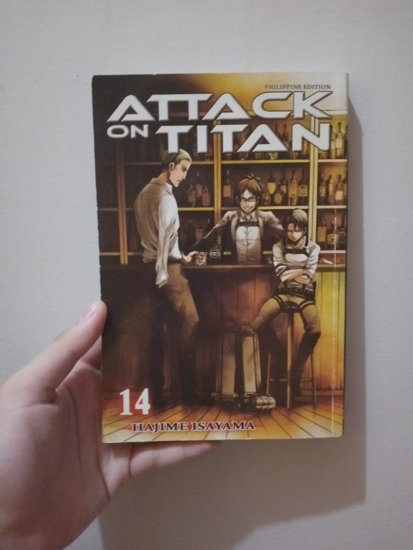 Attack on Titan Volume 14 by Hajime Isayama, Hobbies & Toys, Books ...